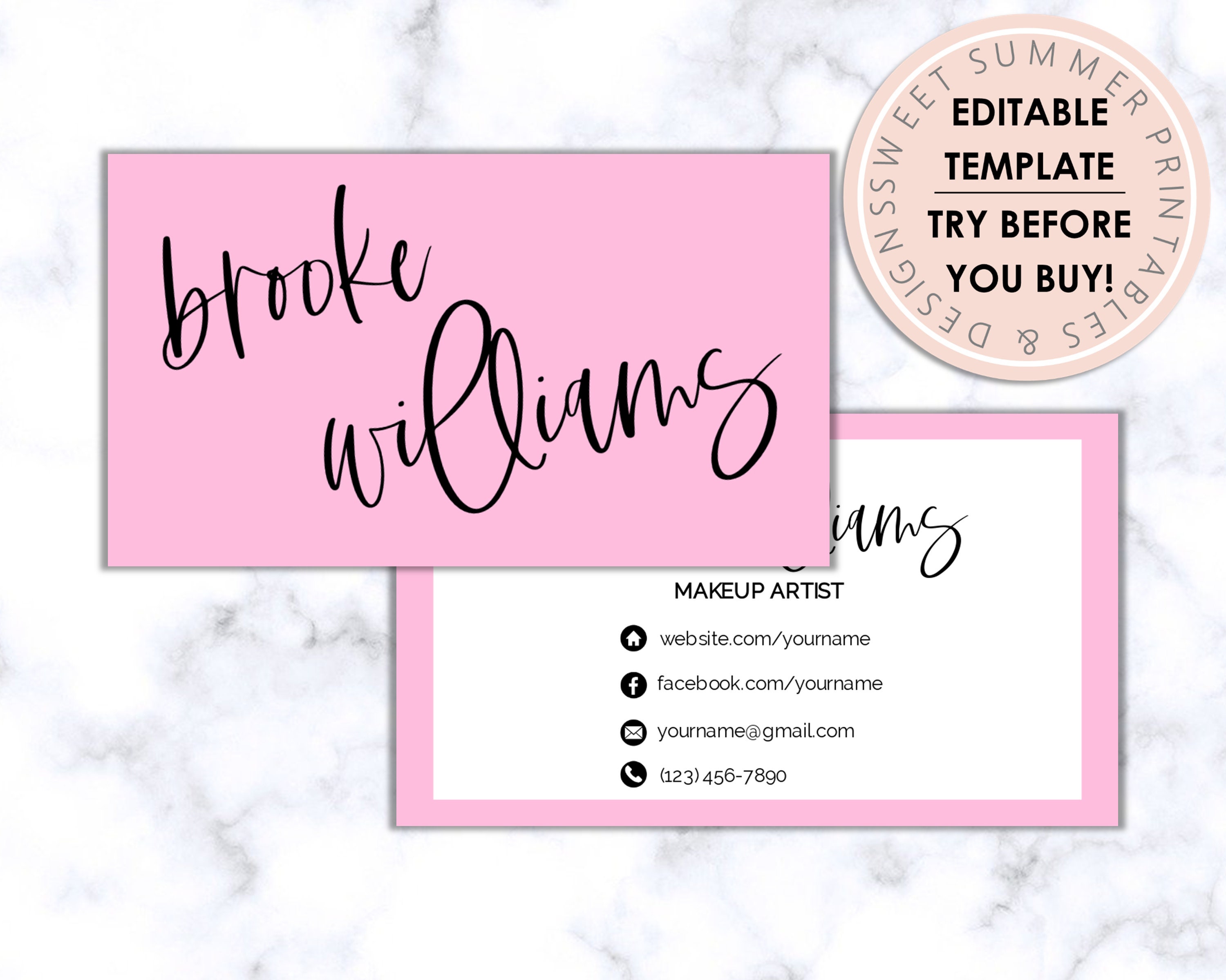 Business Card Border Template