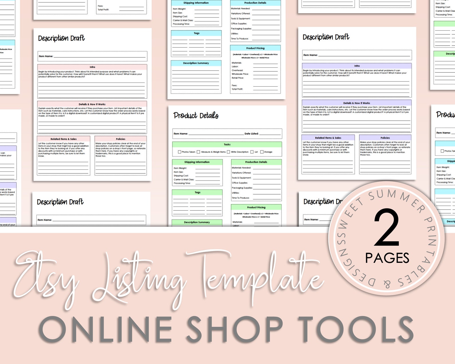 Etsy Listing Template Product Listing Template Product - Etsy