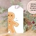 Gingerbread Man Gift Tag Printable, Editable Christmas Gift Tag ...