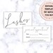 Lashes Editable Appointment Card, Lashes Editable Appointment Reminder ...