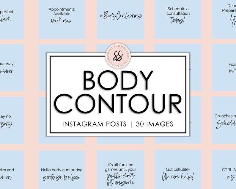 30 Body Contouring Light Blue Posts and Quotes Body Contour | Etsy