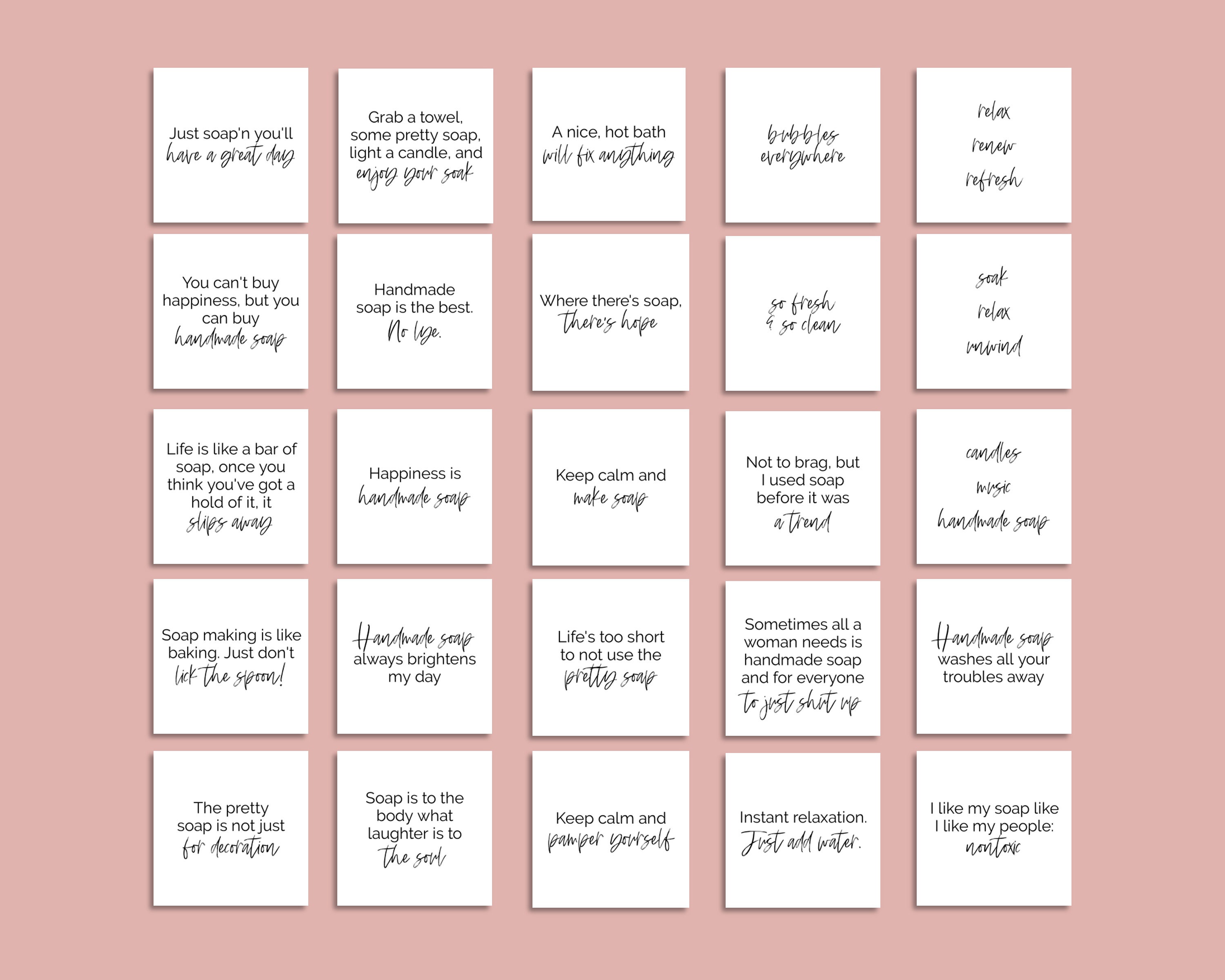 Soap Making Editable Instagram Post Templates Soap Maker - Etsy