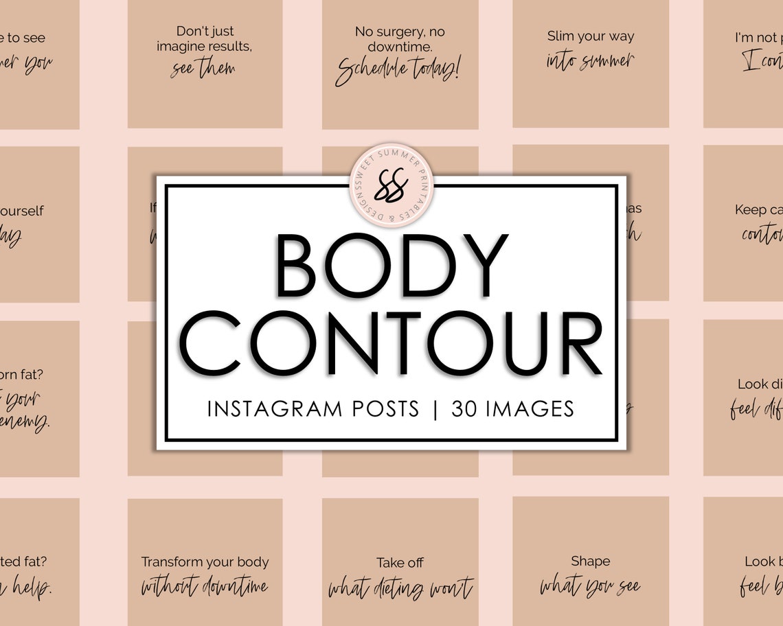 30 Body Contouring Tan Posts and Quotes Body Contour Quotes - Etsy