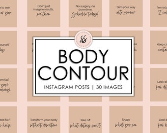 30 Body Contouring Instagram Posts and Quotes Body Contour | Etsy