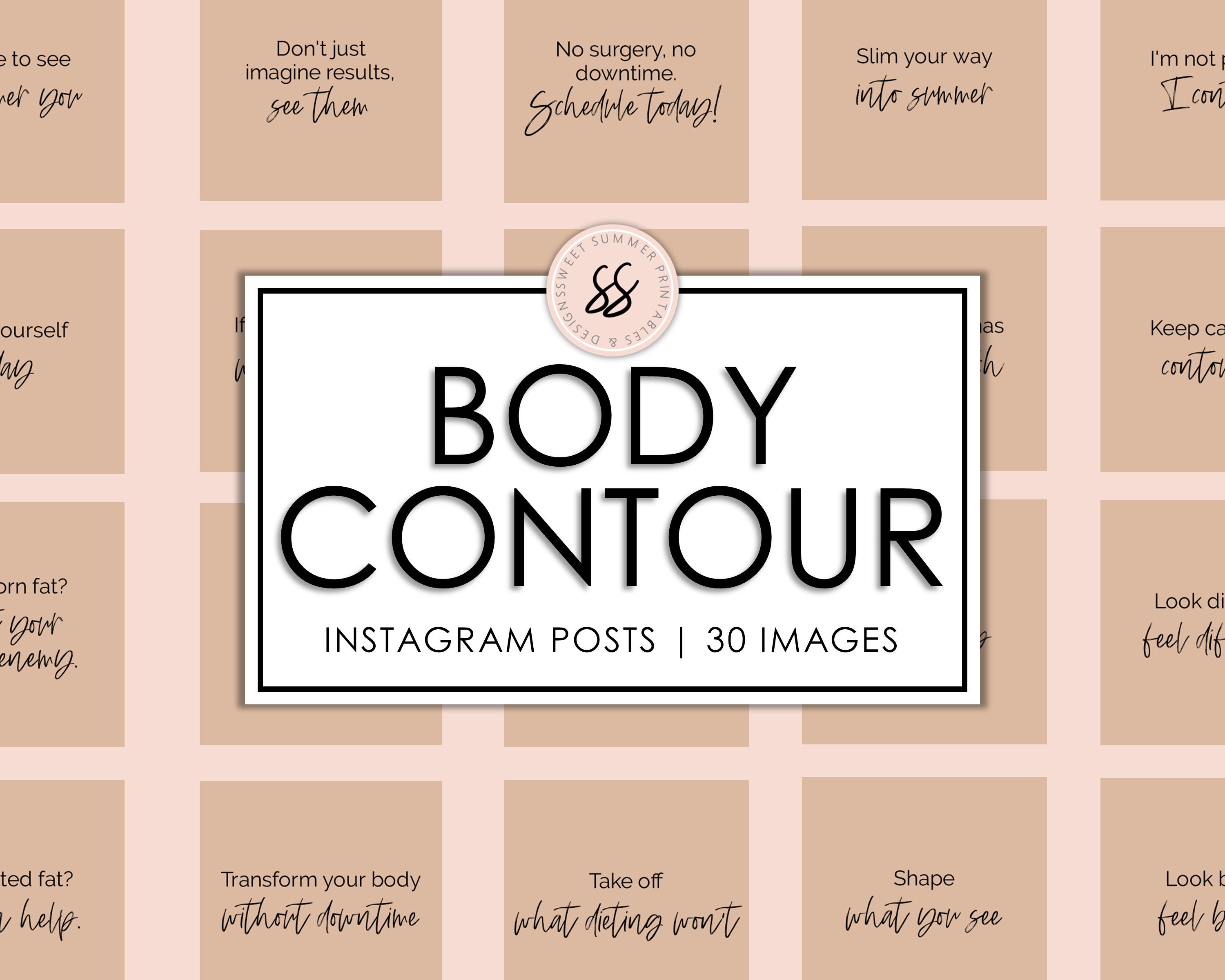 30 Body Contouring Tan Posts and Quotes Body Contour Quotes - Etsy