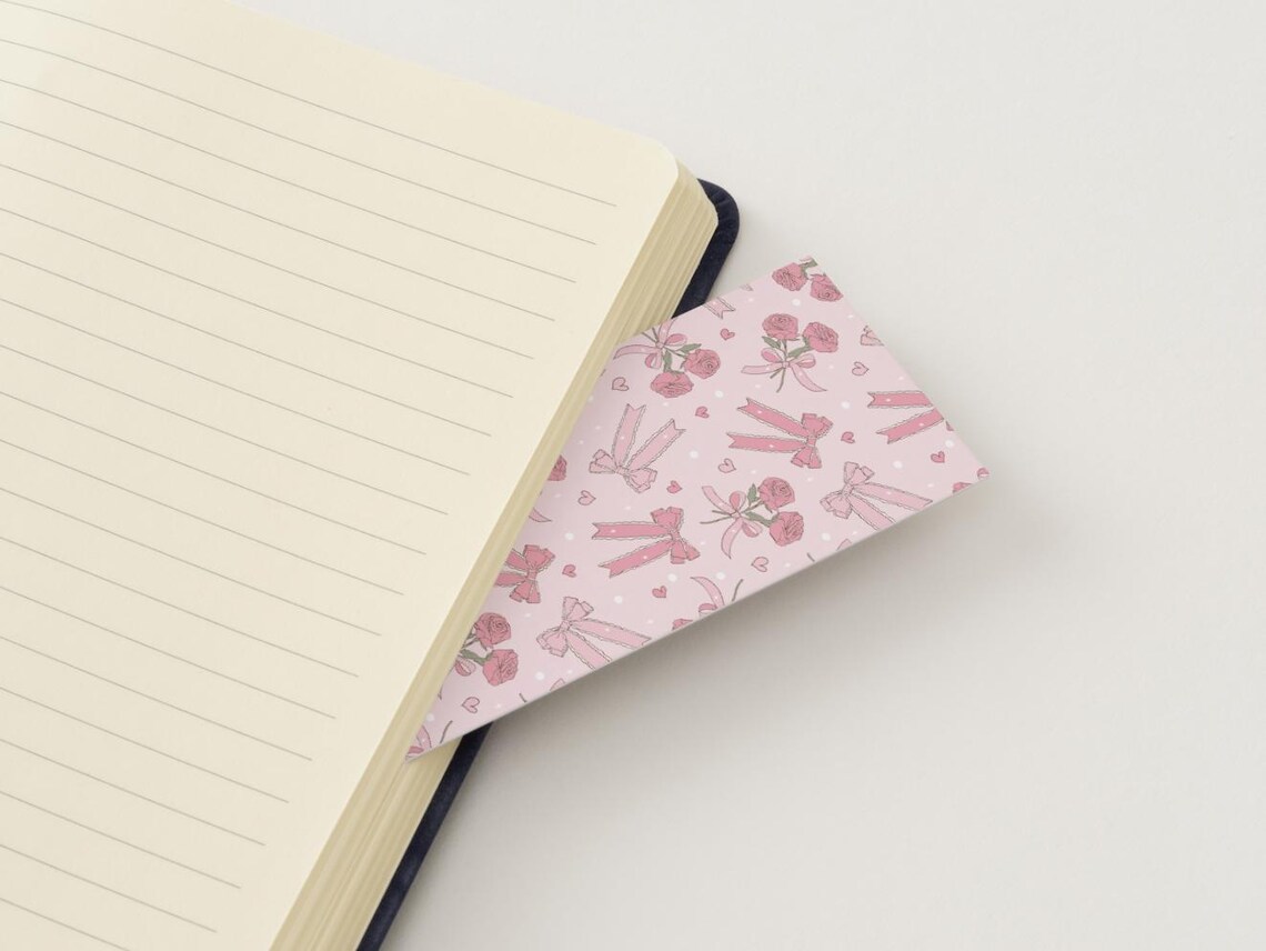 Bows and Sweets Bookmark Printable | Cute Valentine Bookmark for Book ...