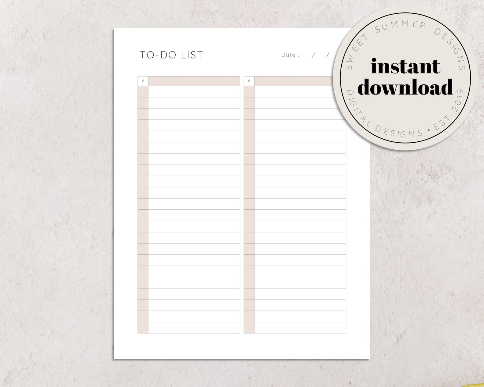 To-do List Printable Editable To-do List To-do List Sheet - Etsy