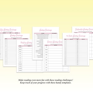 Reading Journal Printable, Book Club Planner Printable, Reading List ...