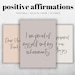 40 Sunset Positive Affirmations Printable Cards, Daily Reminder ...