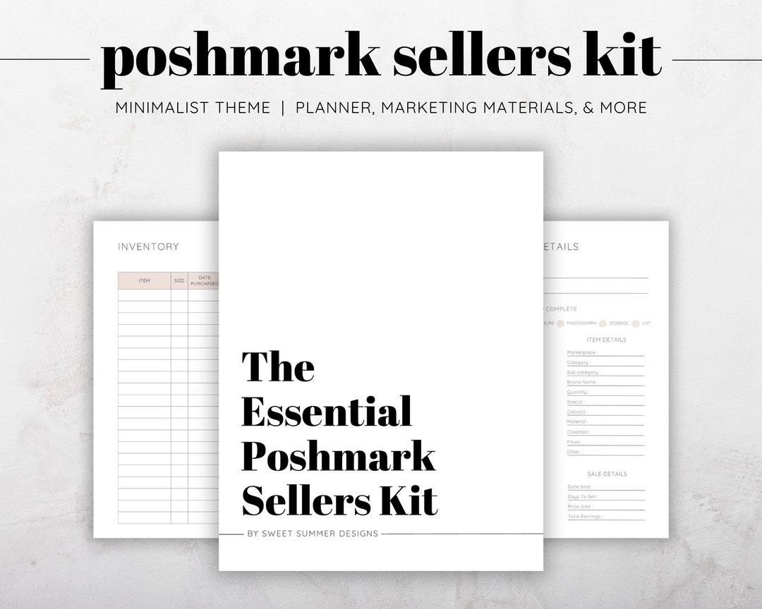 Online Shop Printable Planner, Essential Poshmark Sellers Kit, Boutique ...