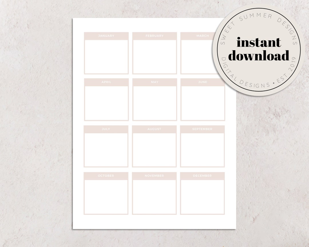 Monthly Planner Printable, Online Shop Planner Sheet, Reseller Planner ...