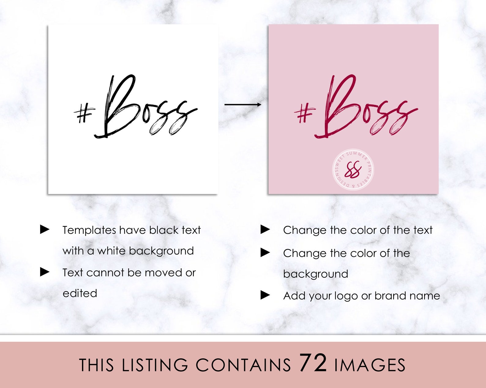 Boss Lady Instagram Post Templates Motivational Instagram - Etsy
