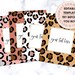 Leopard Editable Binder Covers, Animal Print Template, Editable Binder ...