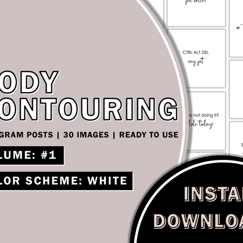 30 Body Contouring Instagram Posts and Quotes Body Contour | Etsy