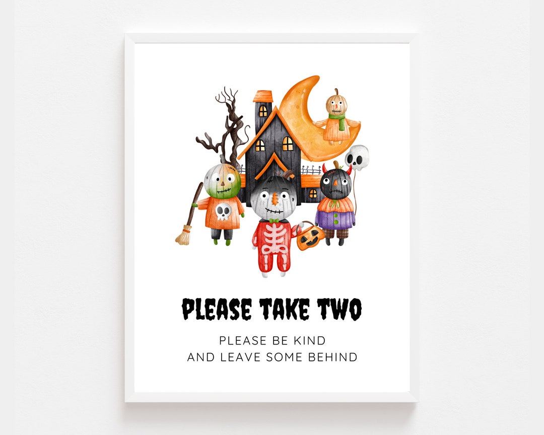 Trick or Treat Trick-or-treaters Sign Printable, Trick or Treat Sign ...