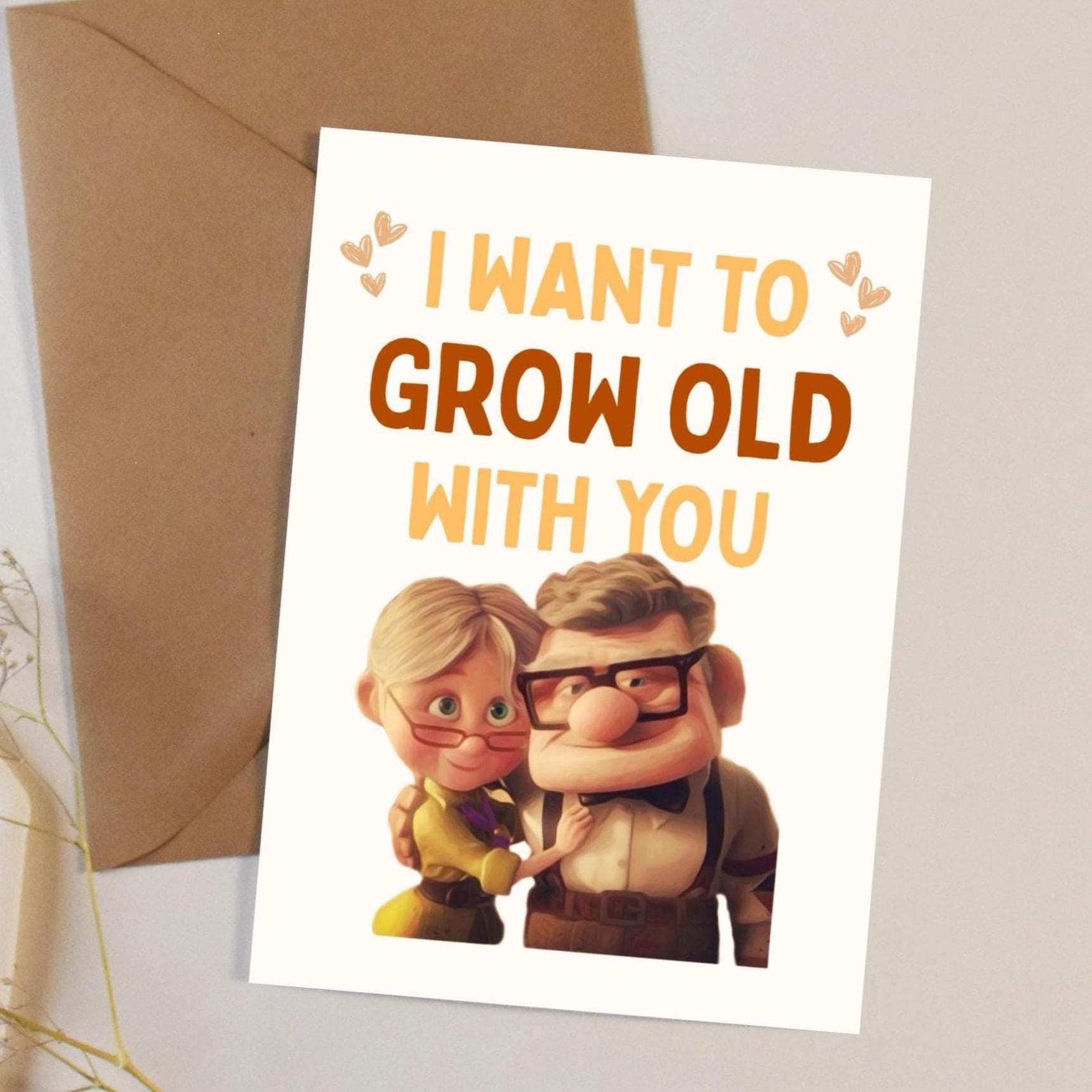 Relationship Card - Disney Pixar up - Instant Printable Card - Husband ...