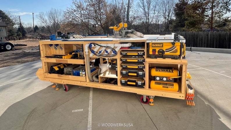 PDF Mobile Project Center Workbench Plans | Dewalt | Kreg | Miter Saw ...