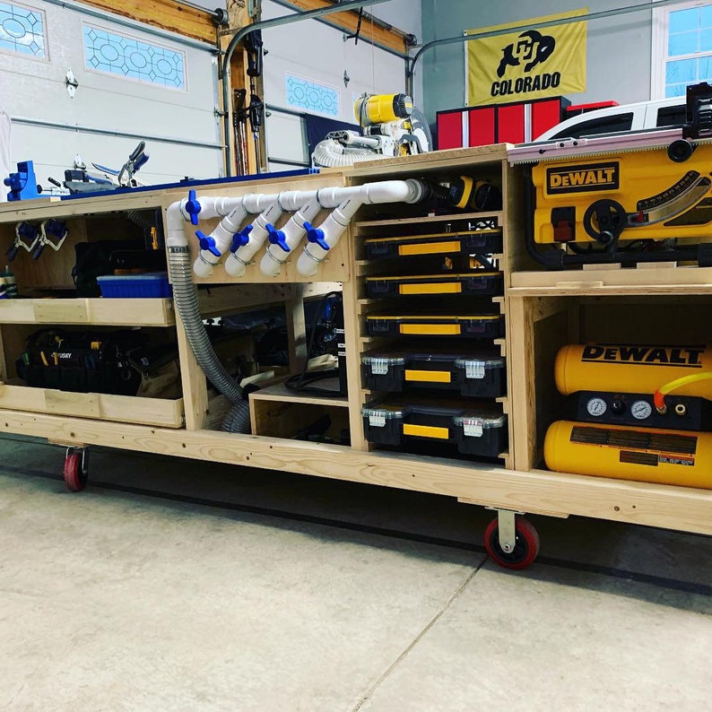 Custom Project Work Center - Turnkey Built Workbench - Built to Order ...