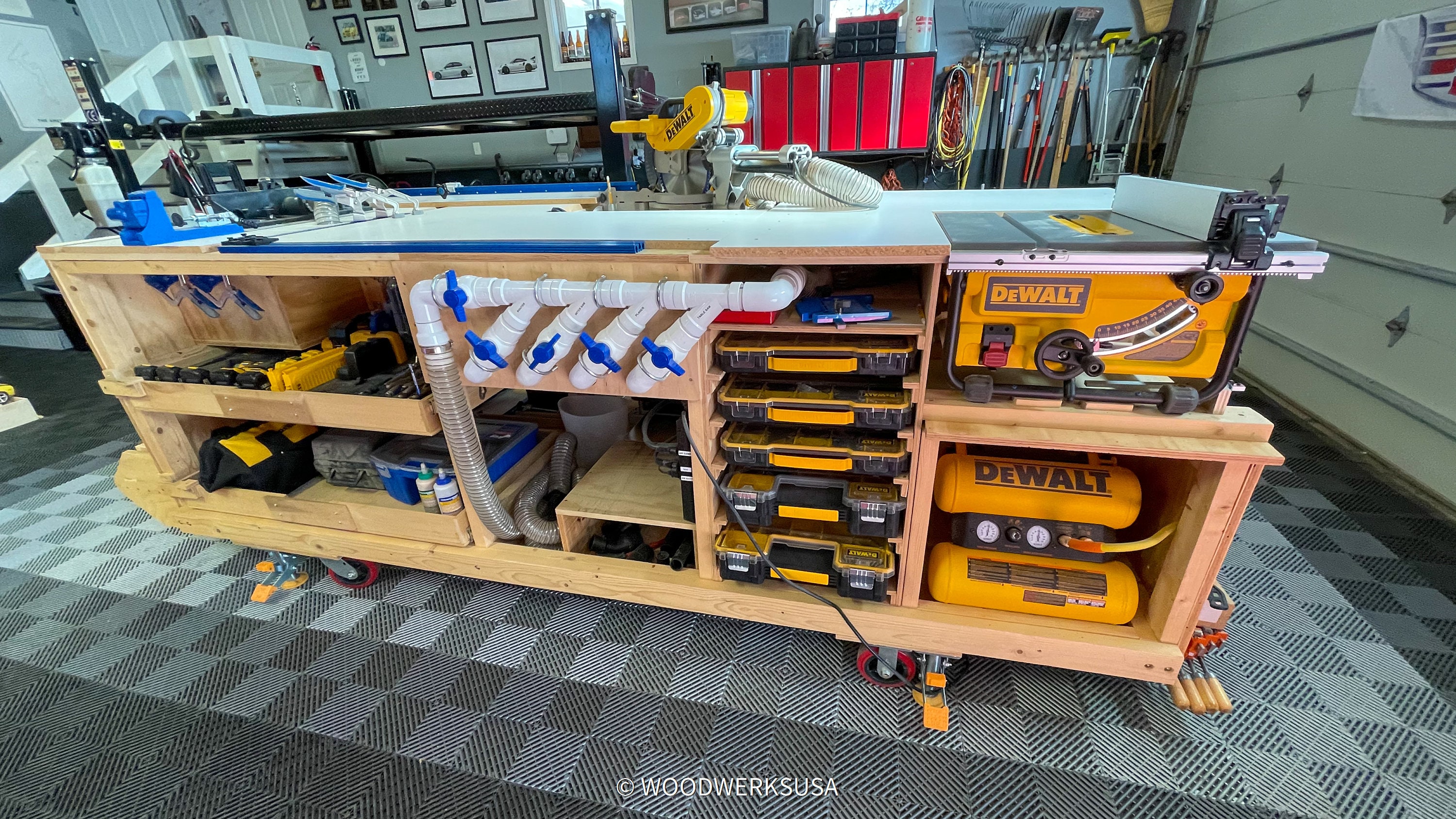PDF Mobile Project Center Workbench Plans DeWalt Kreg | Etsy
