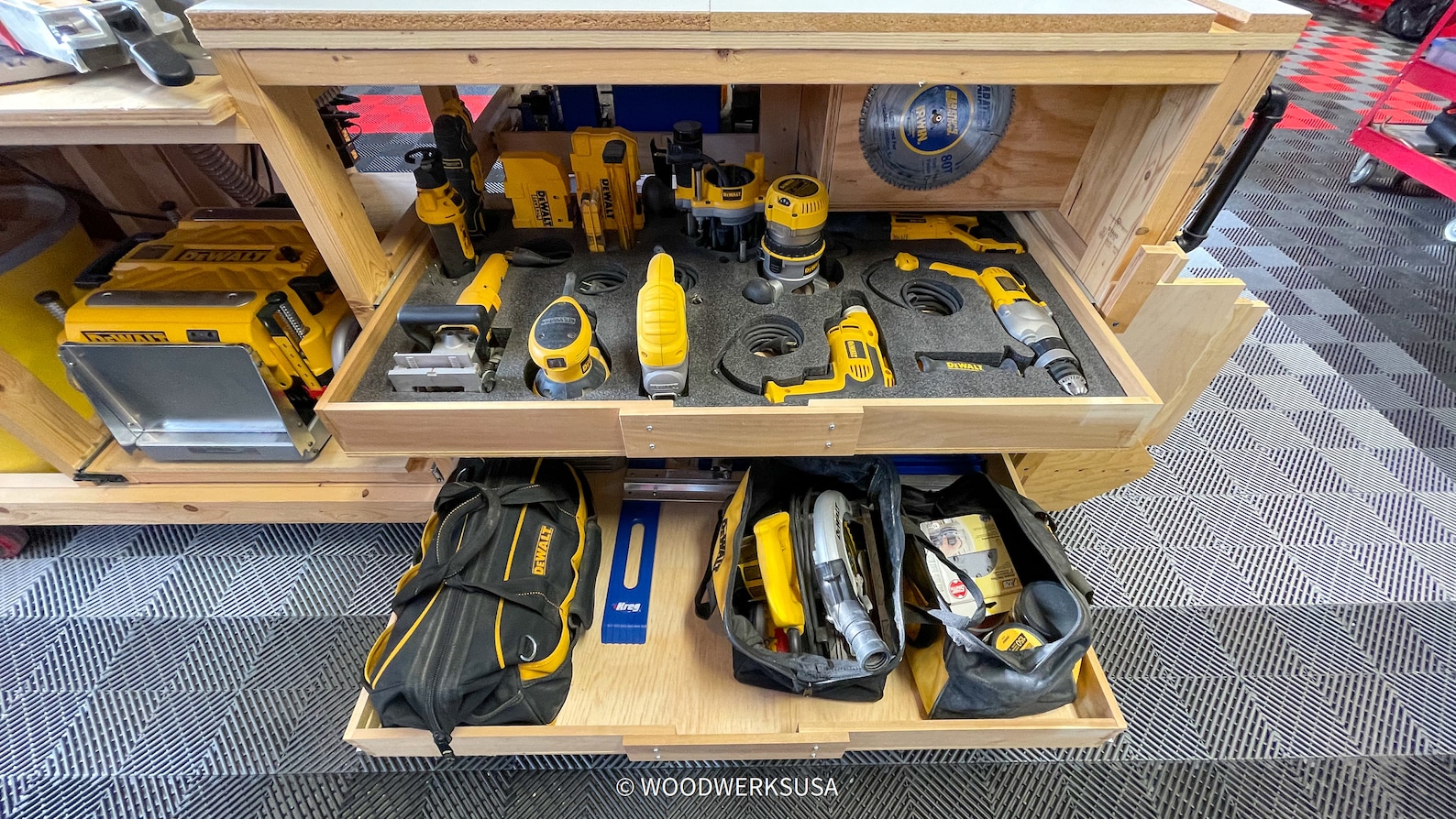 PDF Mobile Project Center Workbench Plans Dewalt Kreg - Etsy Australia