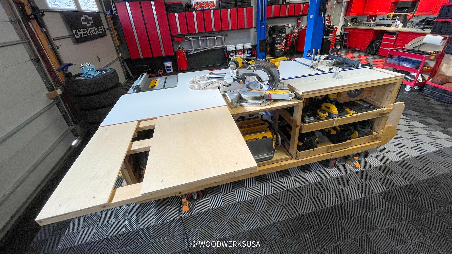 PDF Mobile Project Center Workbench Plans Dewalt Kreg Miter Saw Stand ...