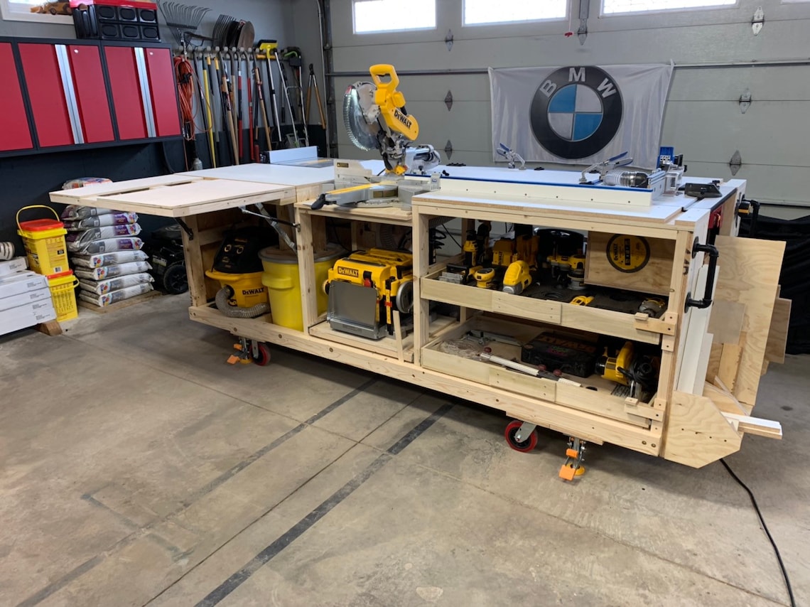 METRIC VERSION PDF Mobile Project Center Workbench Plans - Etsy Canada