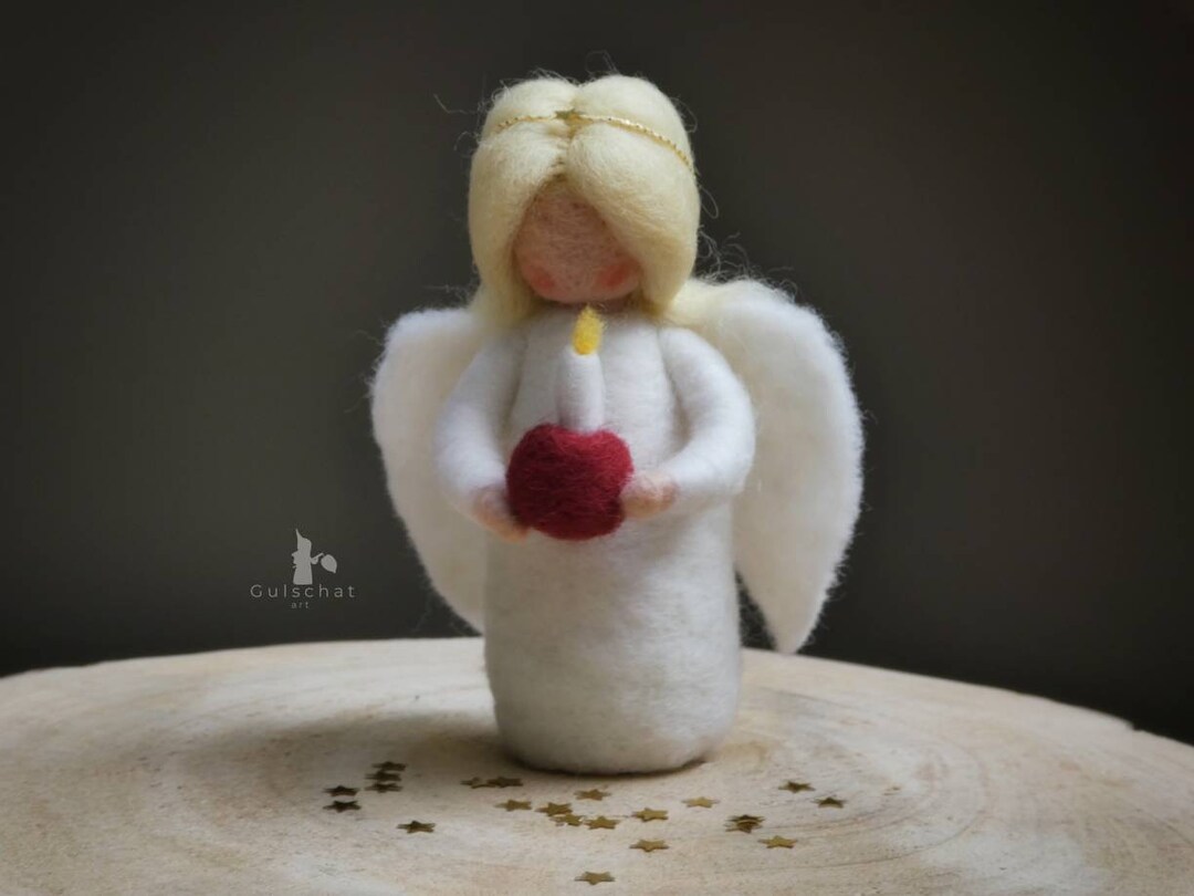 Felted Advent Angel Advent Spiral Advent Light Seasonal - Etsy