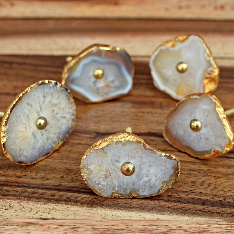 Agate Drawer Pulls - Etsy