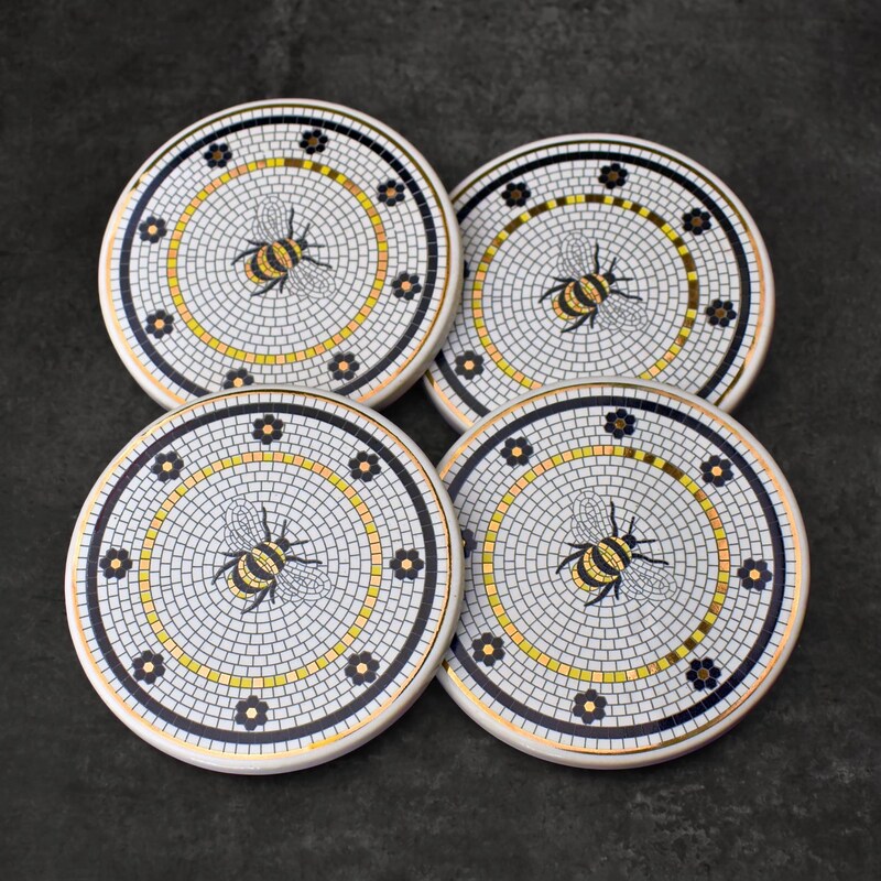 Bee Coasters - Etsy