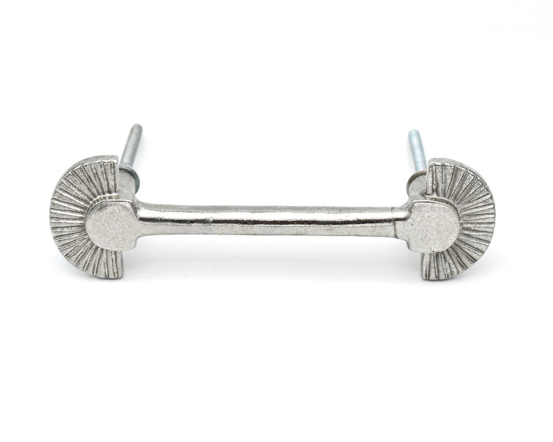 Silver Art Deco Fan Kitchen Handles and Knobs Cabinet Door - Etsy