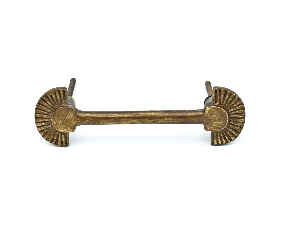 Antique Art Deco Fan Kitchen Handles and Knobs, Cabinet Door Handles ...