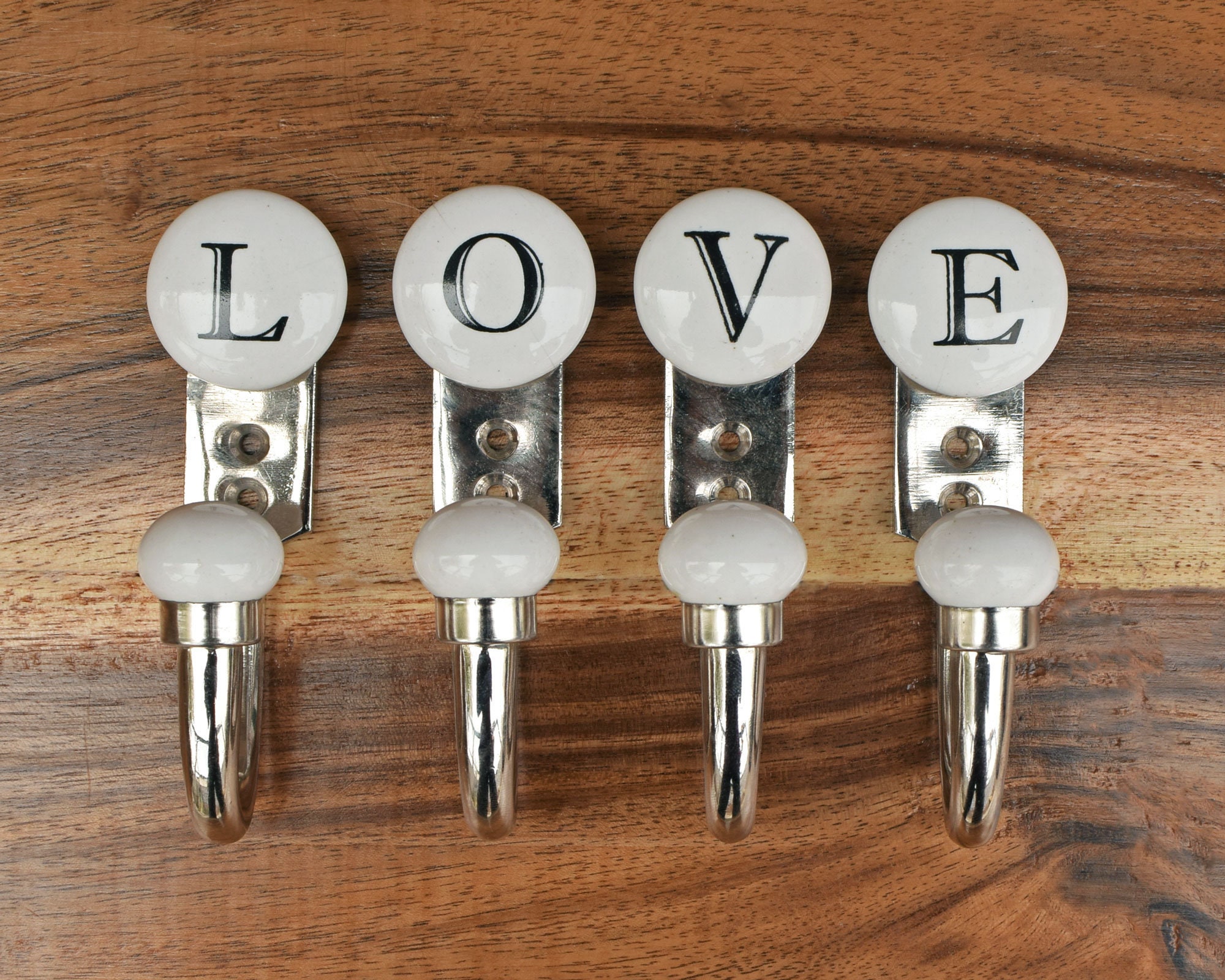 Ceramic Alphabet Coat Hook Towel Hook Vintage Wall Hook - Etsy