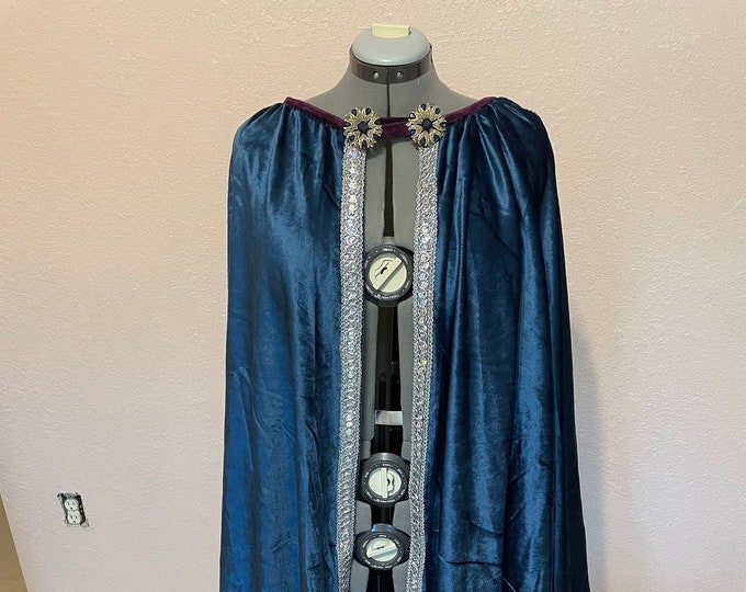 Deep Blue Cosplay Cape - Etsy