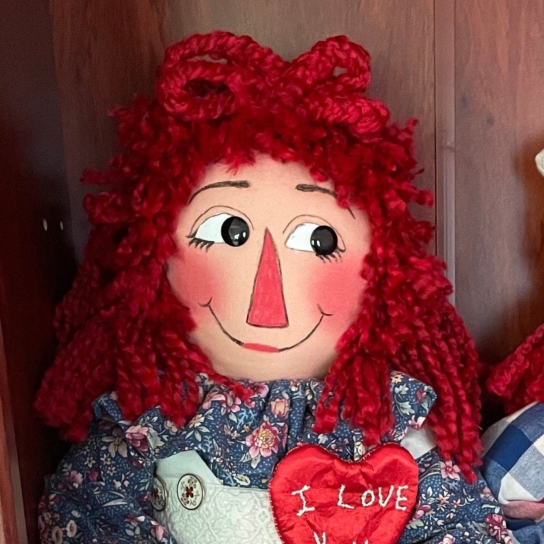 25” Raggedy Ann Realistic Face Doll - Etsy