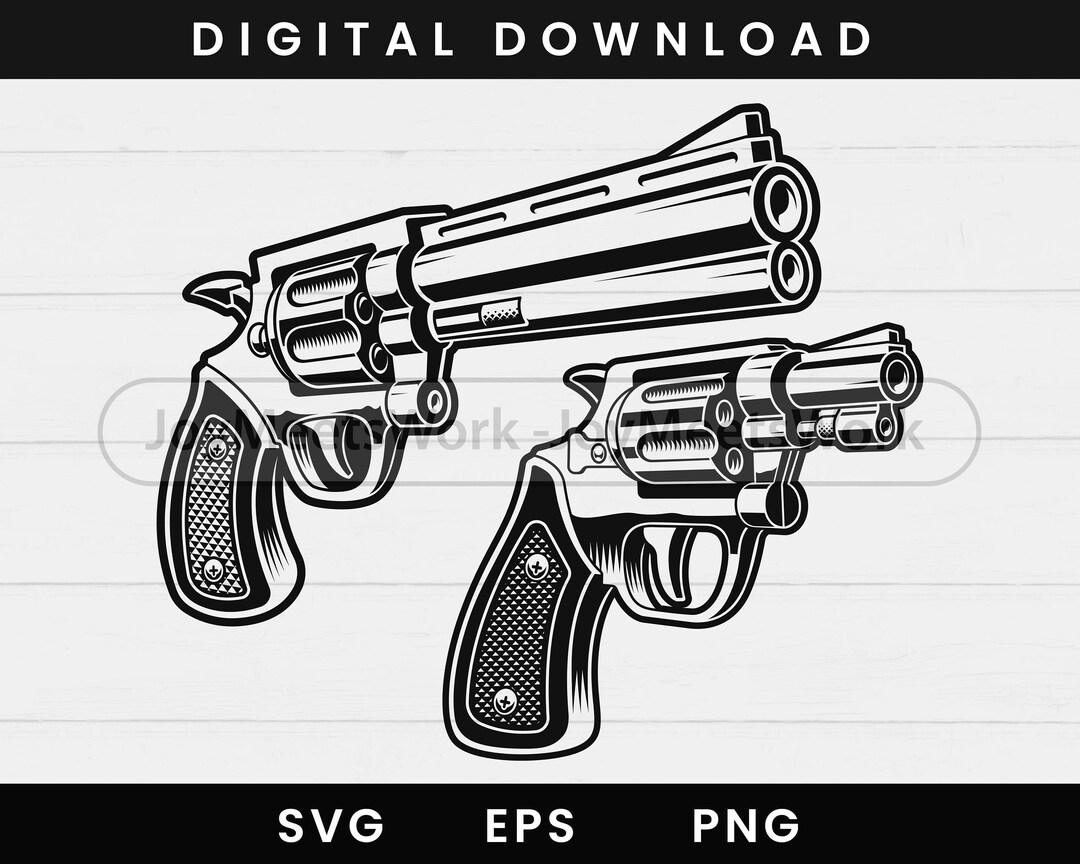 Revolver SVG Guns SVG Hand Gun Svg Short Revolver Svg - Etsy Hong Kong