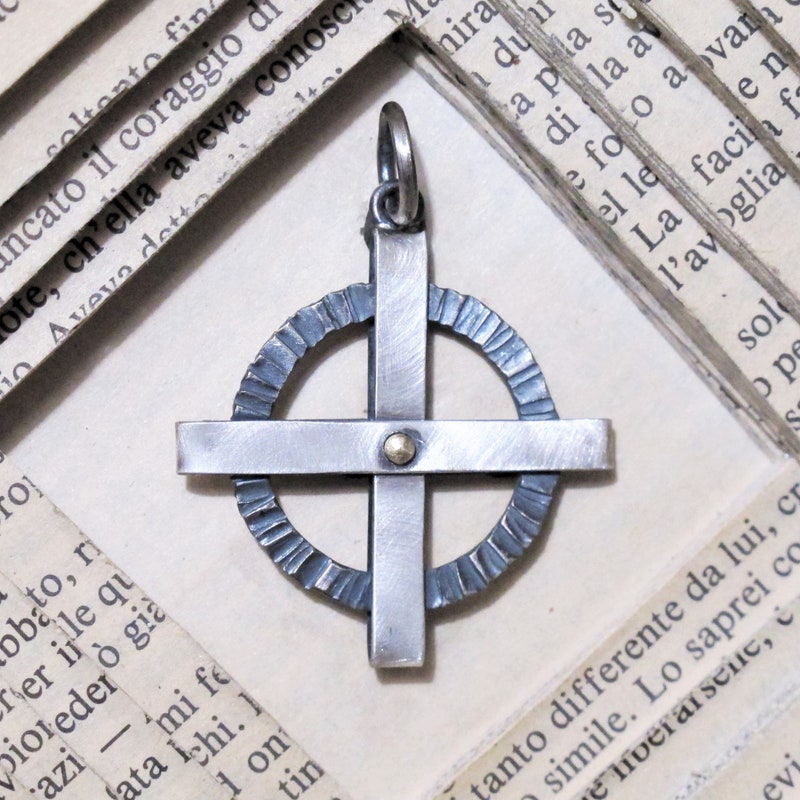 Solar Cross Pendant - Etsy