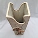 Vintage Milton Pottery Stoneware Vase. Partial Glazing and Relief Decor ...