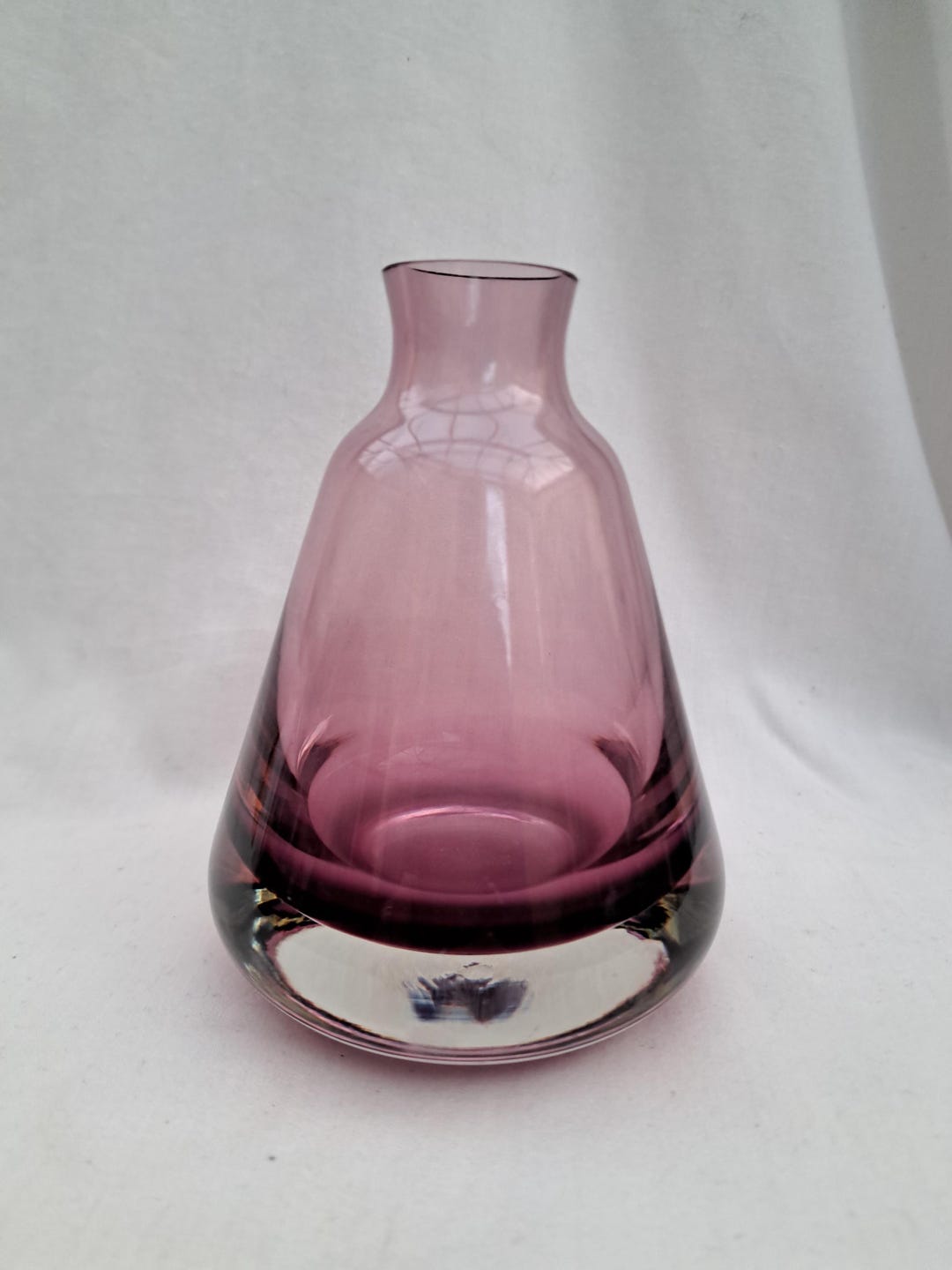 Caithness Glass Conical Braemore Vase Pattern 4085 in Heather Colour ...
