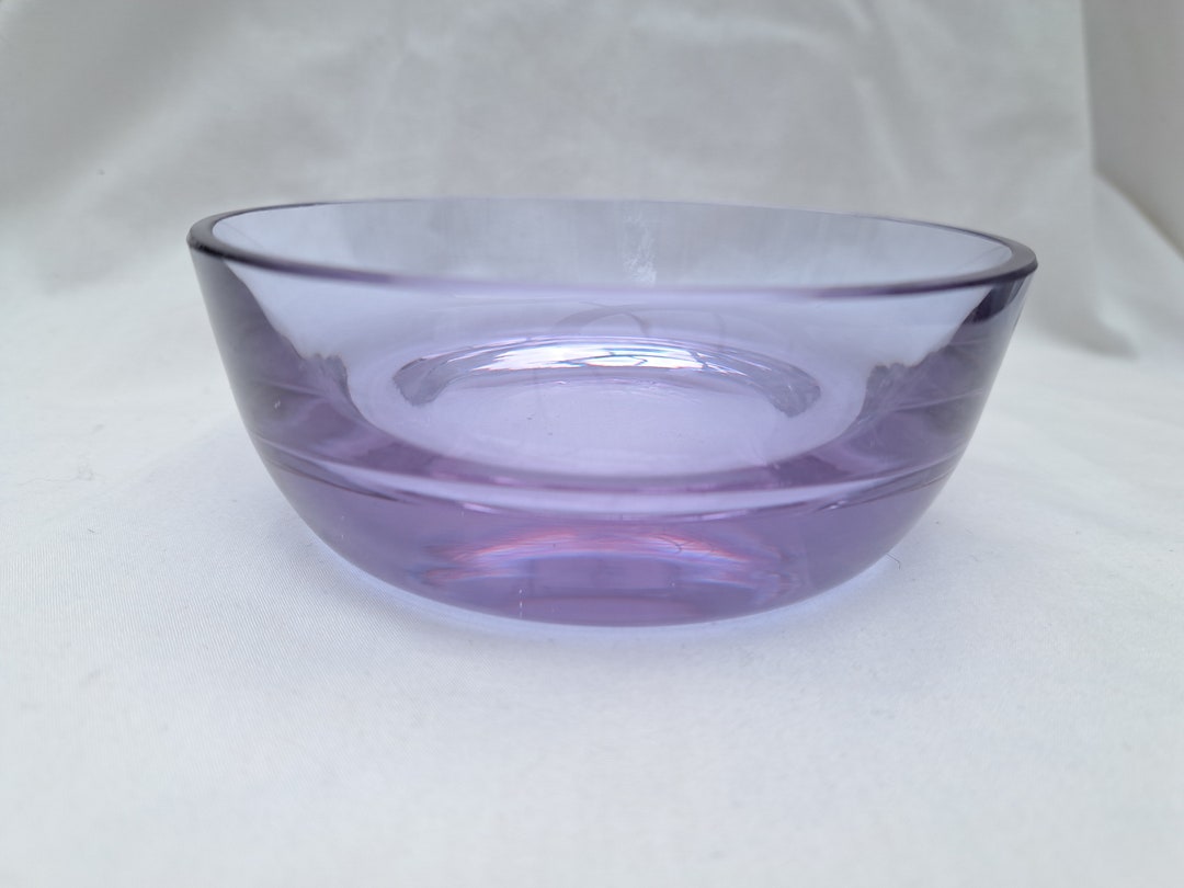 Caithness Glass Neodymium Bowl. 1970s. Lilac Glass. Made in Scotland ...