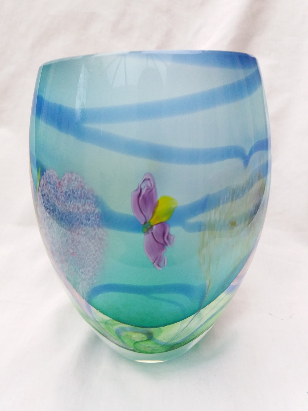 Caithness Glass Vase. Spring Romance Series 'juliet'. Franco Toffollo ...