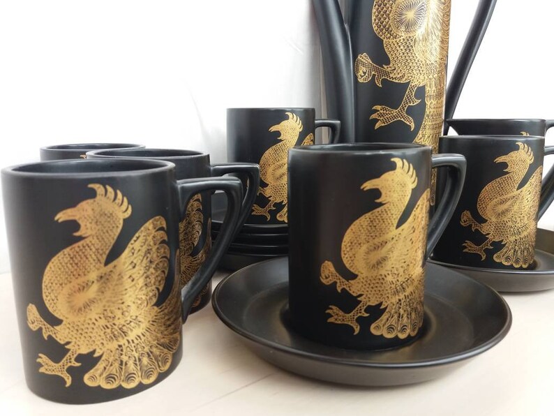 Vintage Portmeirion PHOENIX Coffee Service. John Cuffley. Stoke-on ...