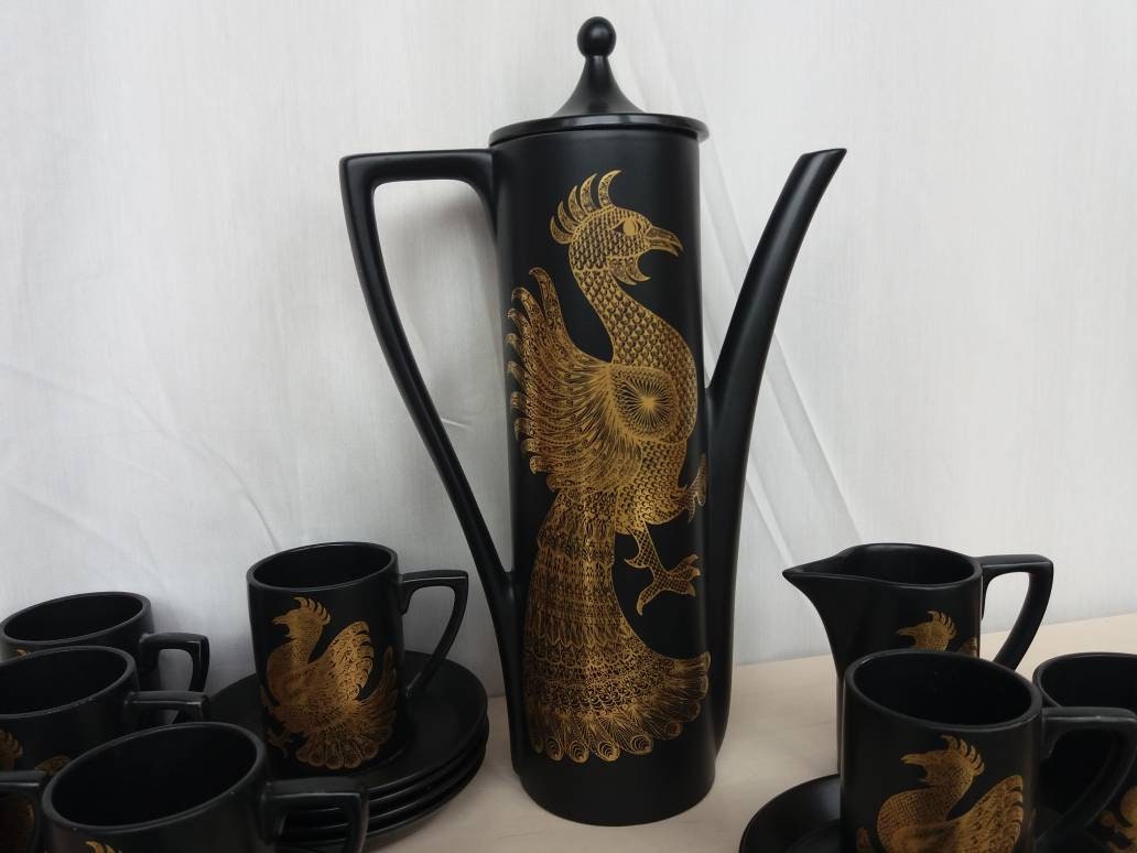 Vintage Portmeirion PHOENIX Coffee Service. John Cuffley. Stoke-on ...