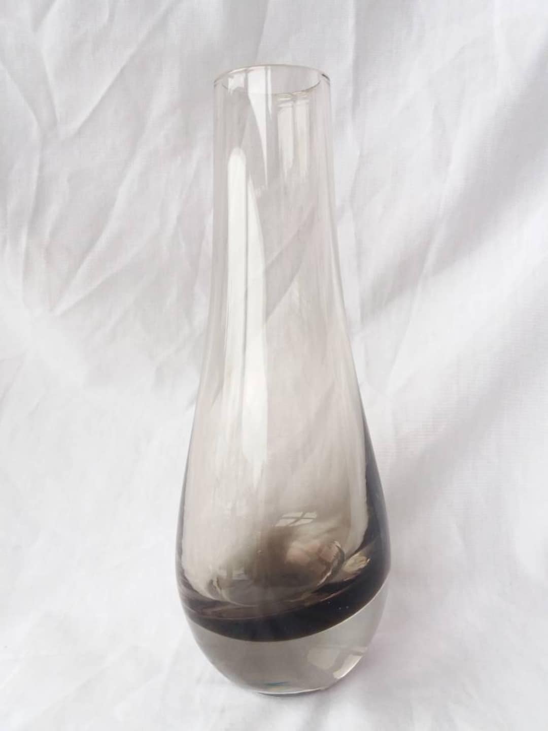 A Vintage Caithness Vase in Peat Coloured Glass. Scottish Glass. 1960s ...