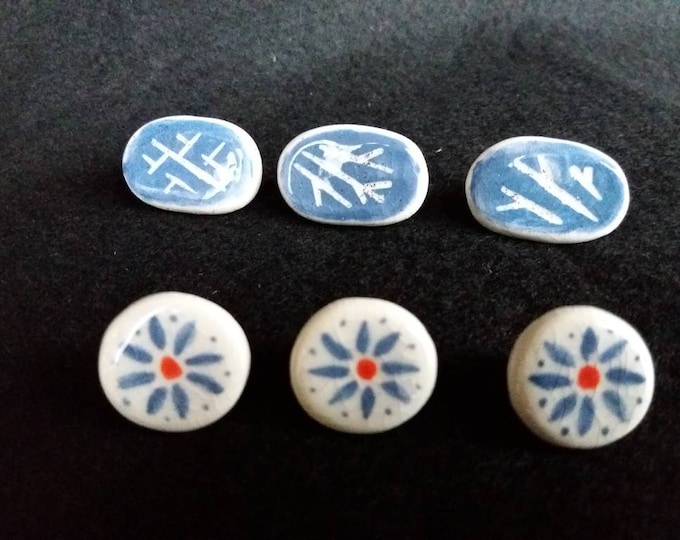 Handmade New Lapel Pins. for Man or Woman. Brooch Jewellery Ceramic ...