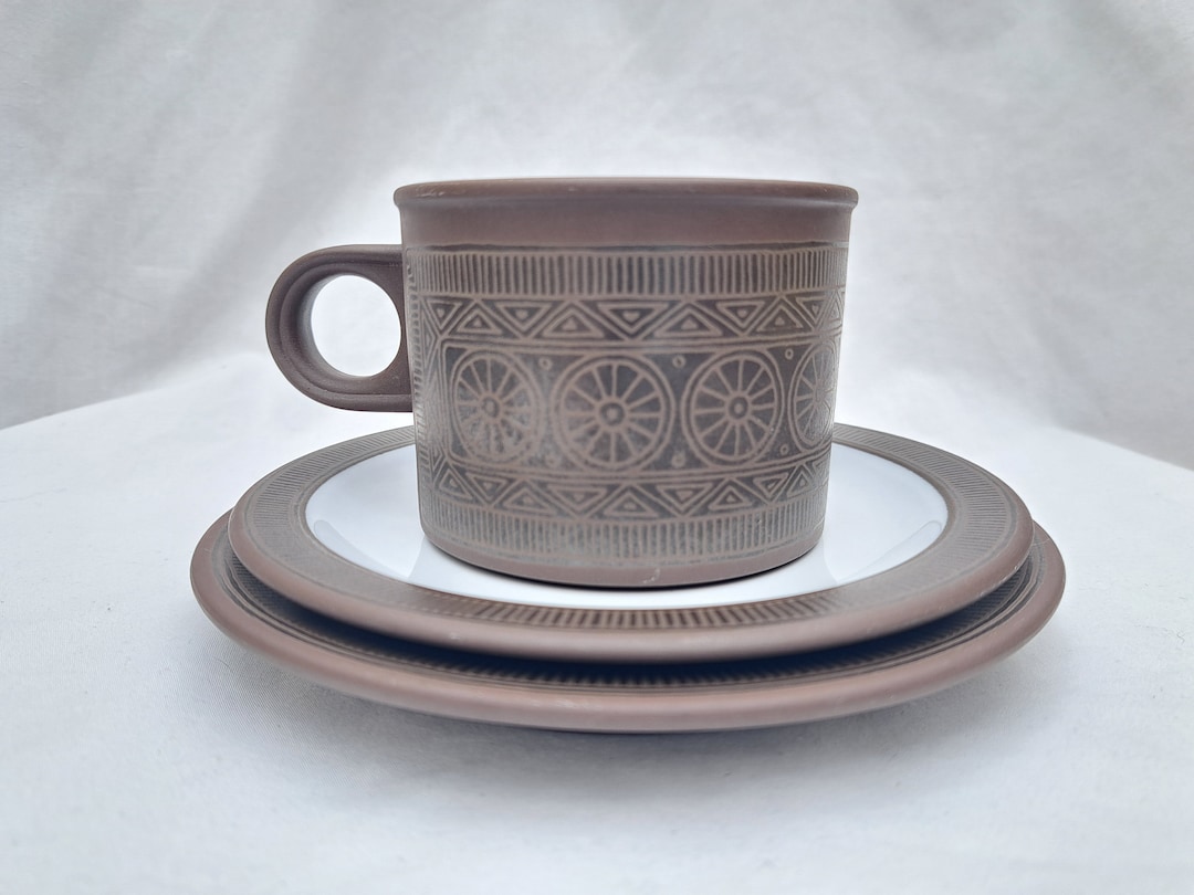 Vintage Hornsea Palatine Cup, Saucer and Sideplate Trio. Mike Walker ...