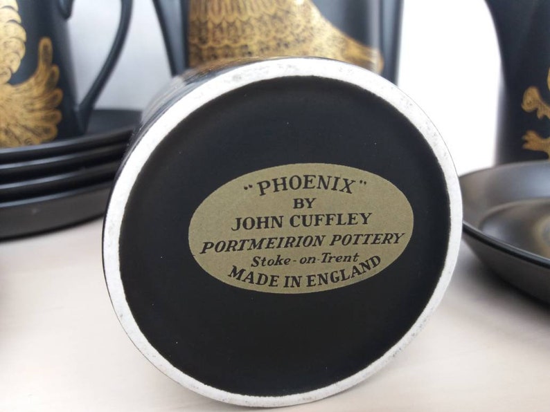 Vintage Portmeirion PHOENIX Coffee Service. John Cuffley. Stoke-on ...