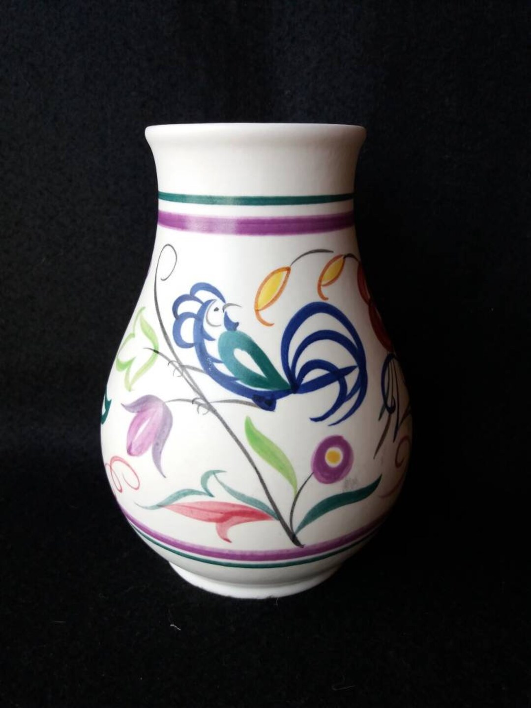 Vintage Poole Pottery Vase. LE Pattern 1967 1972. Truda Carter Design ...