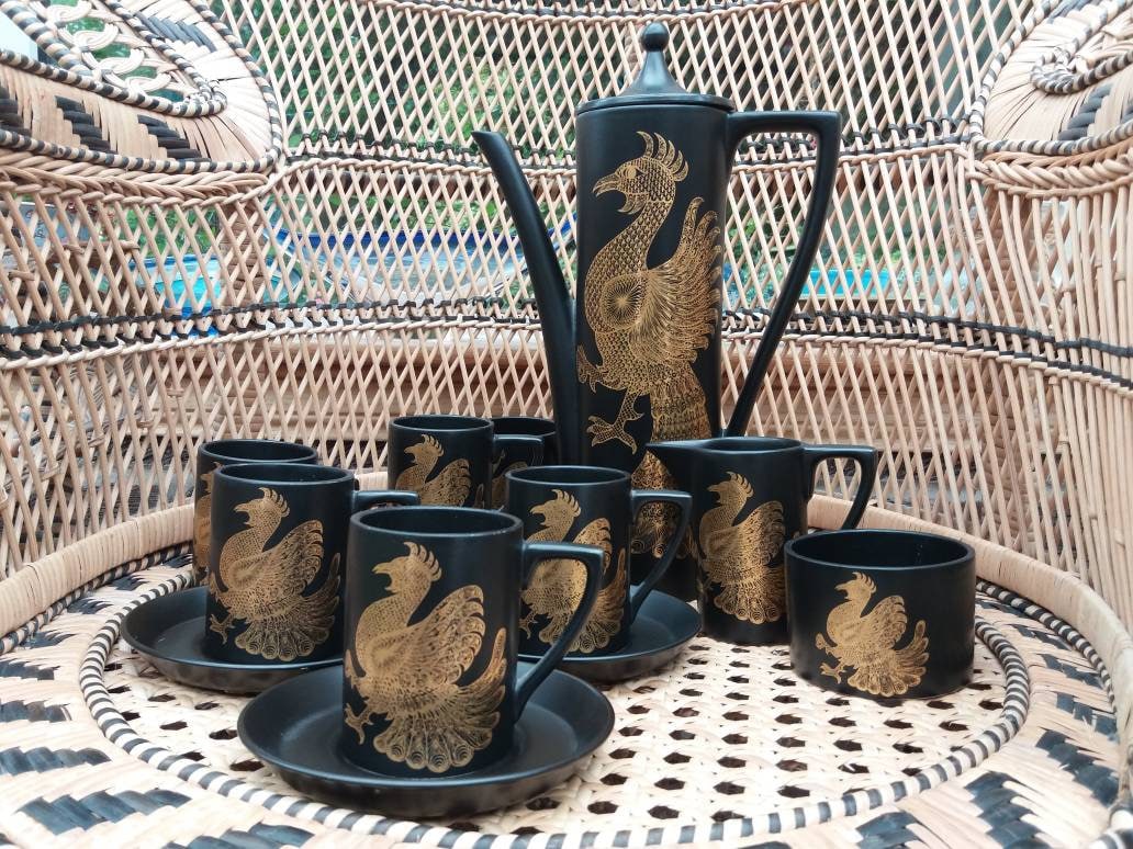 Vintage Portmeirion PHOENIX Coffee Service. John Cuffley. Stoke-on ...