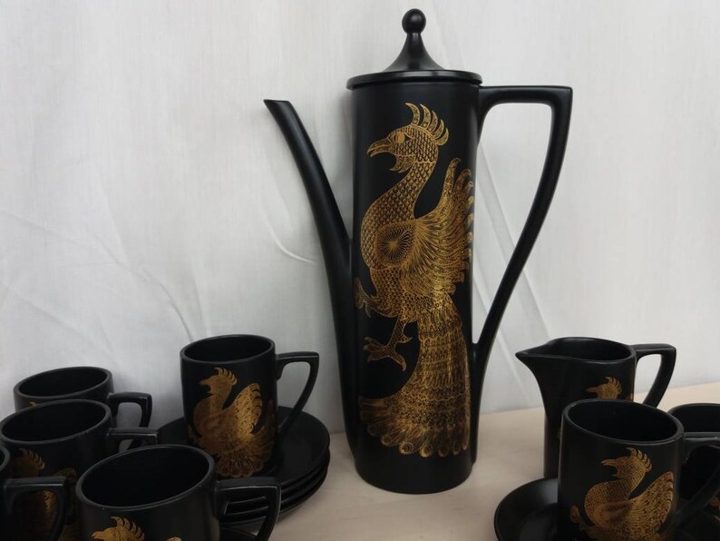 Vintage Portmeirion PHOENIX Coffee Service. John Cuffley. Stoke-on ...