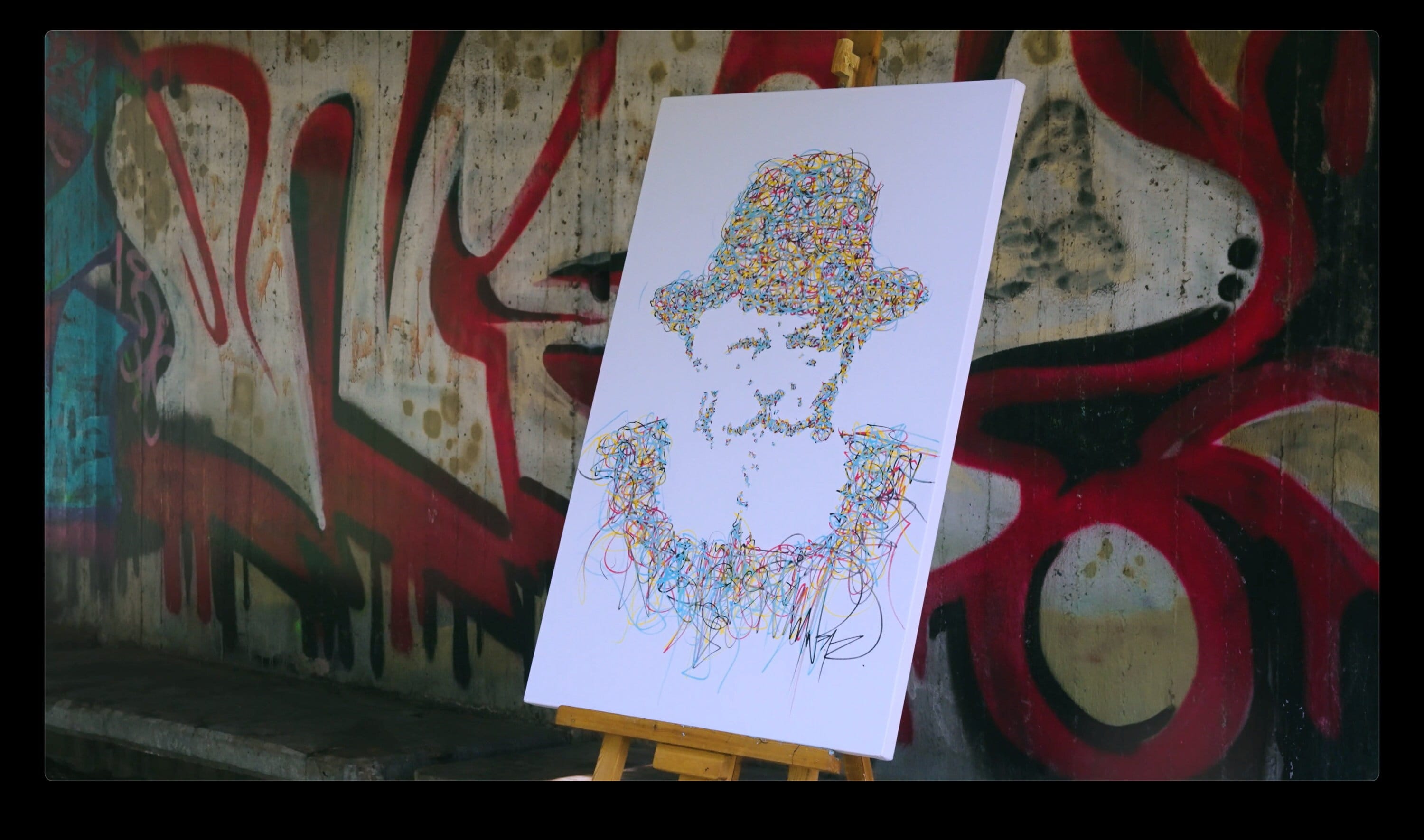 YEHI - Beautiful Jewish Portrait - Lines - Original Painting Print on ...